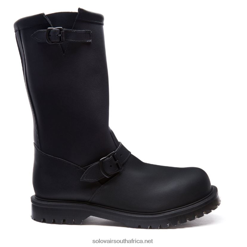 Solovair Black Greasy Engineer Boot Men VDJ062133 [VDJ062133 ...